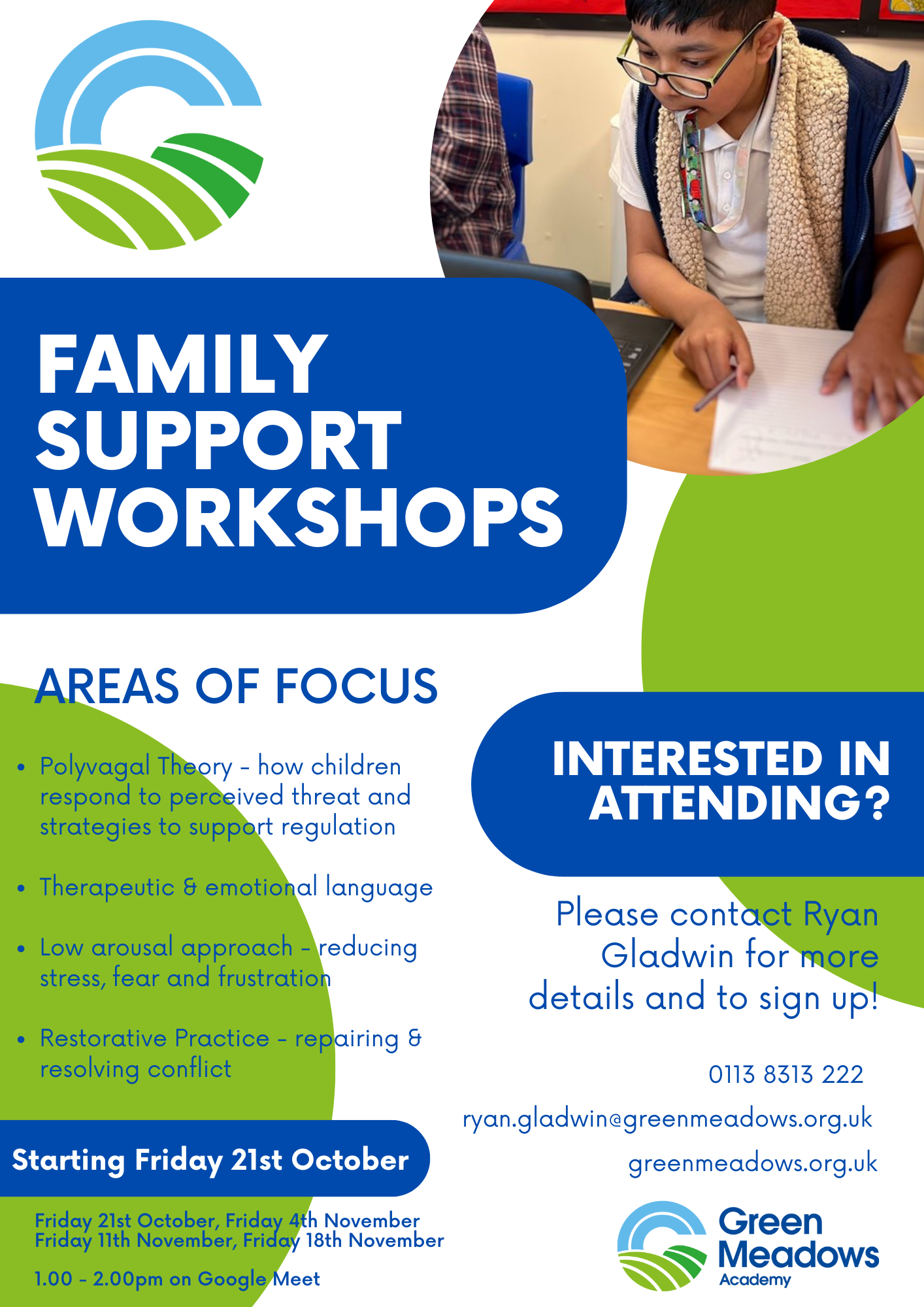Family Support Workshops | Green Meadows